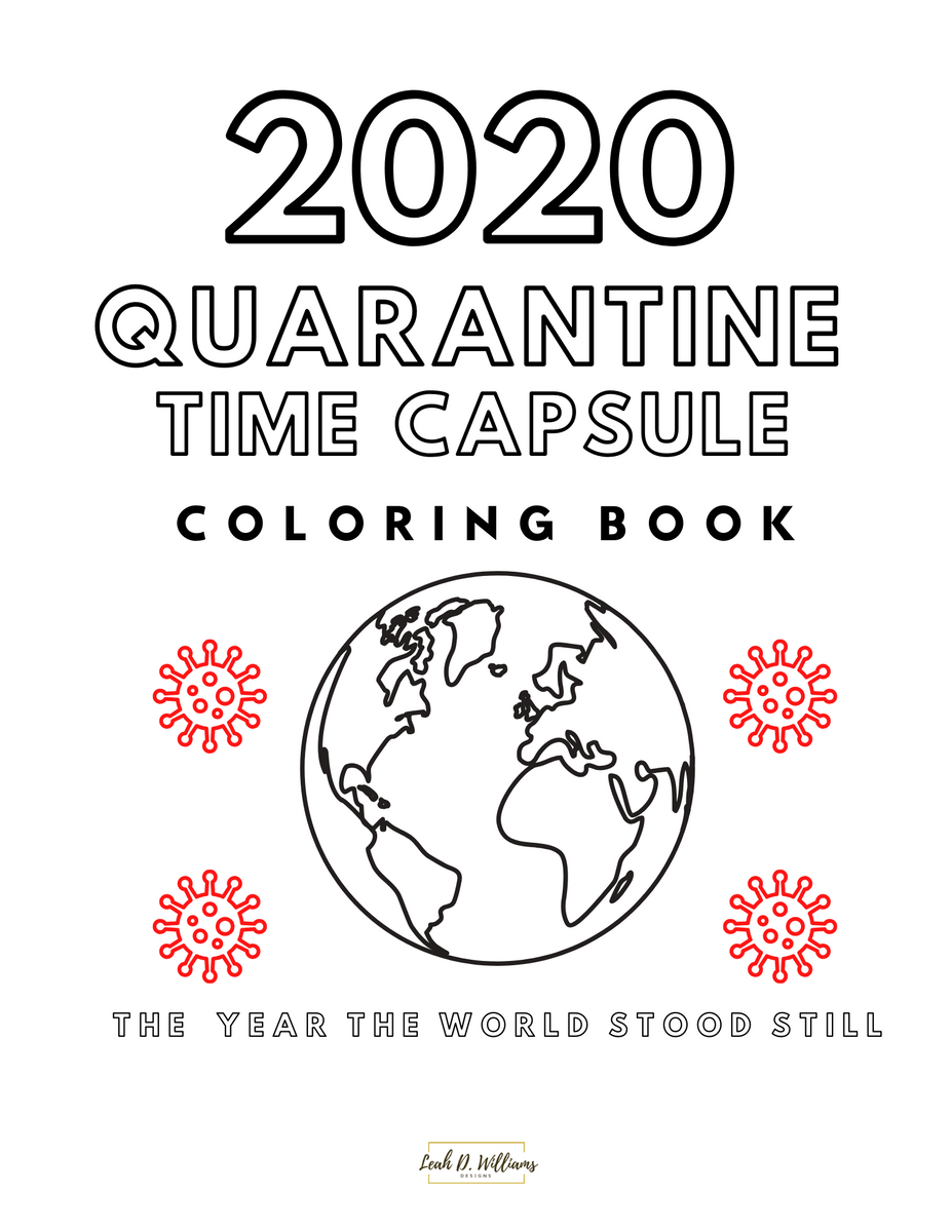 2020 Quarantine Time Capsule Children's Coloring Ebook – Mimi's Treats ...